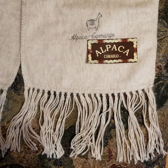 Alpaca Camargo | Accessories | Soft Warm Alpaca Wool Blend Woven Scarf ...